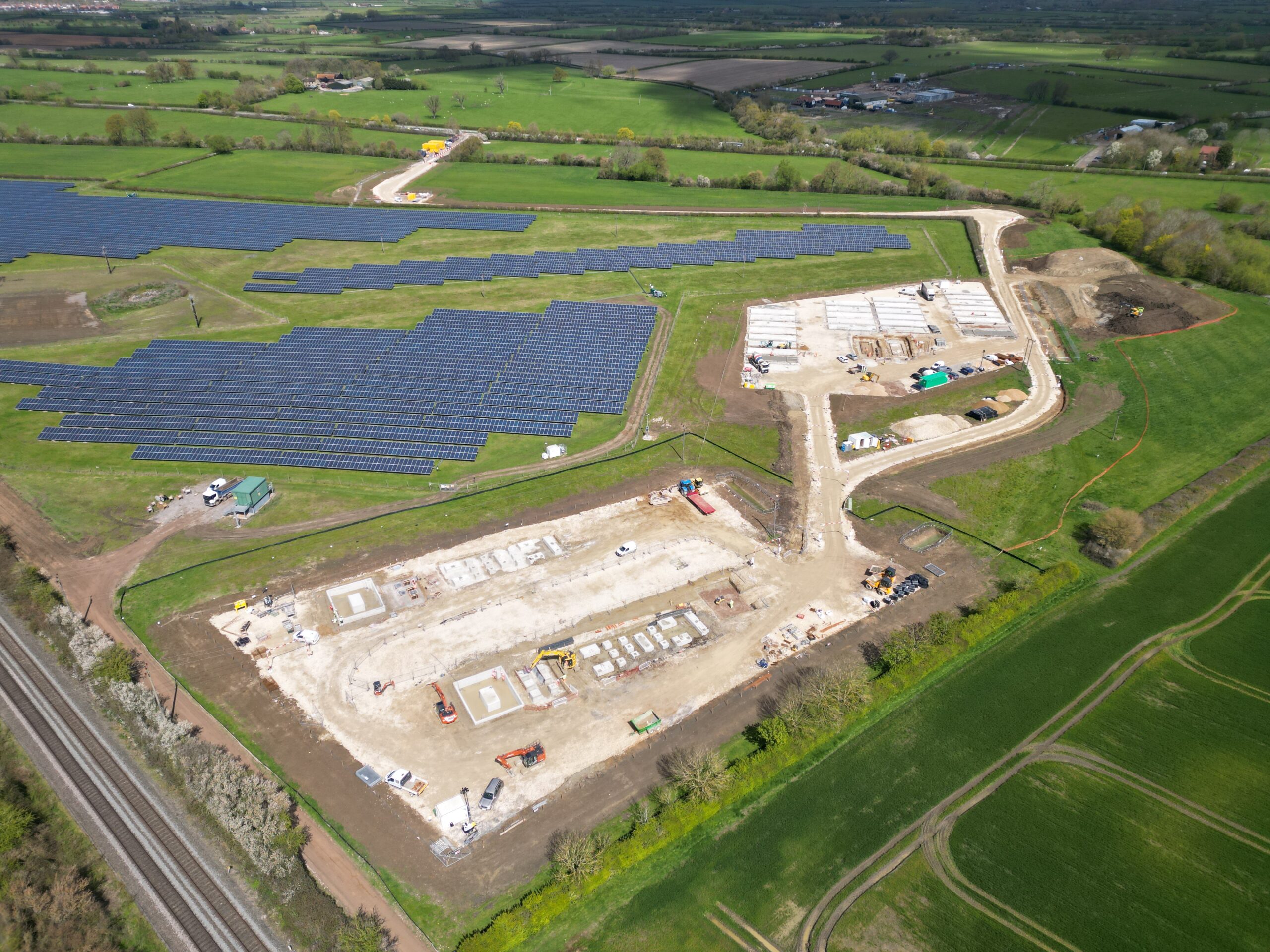 Drone Shots of Harmony Energy's Battery Energy Storage System (BESS ...